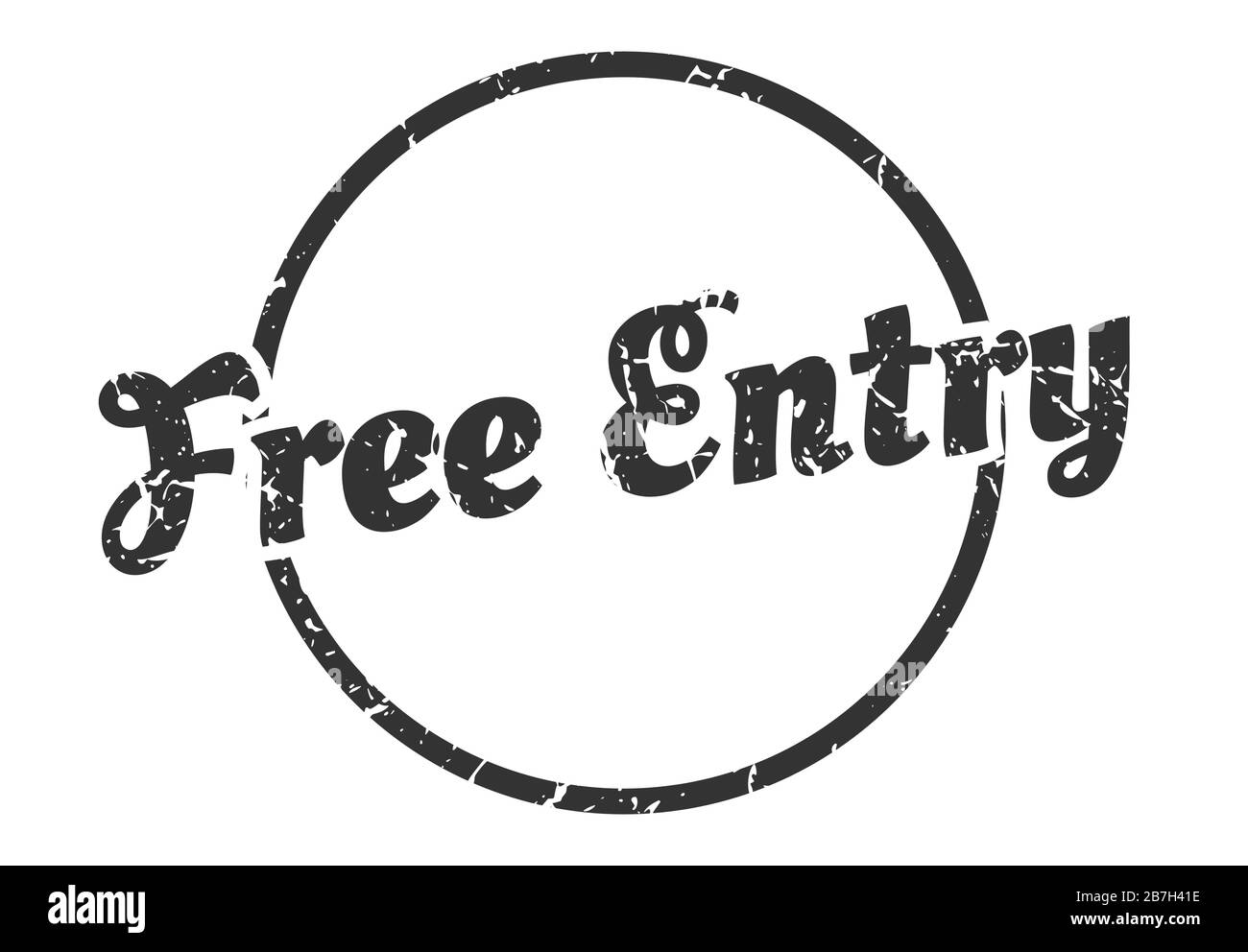 free entry sign. free entry round vintage grunge stamp. free entry ...