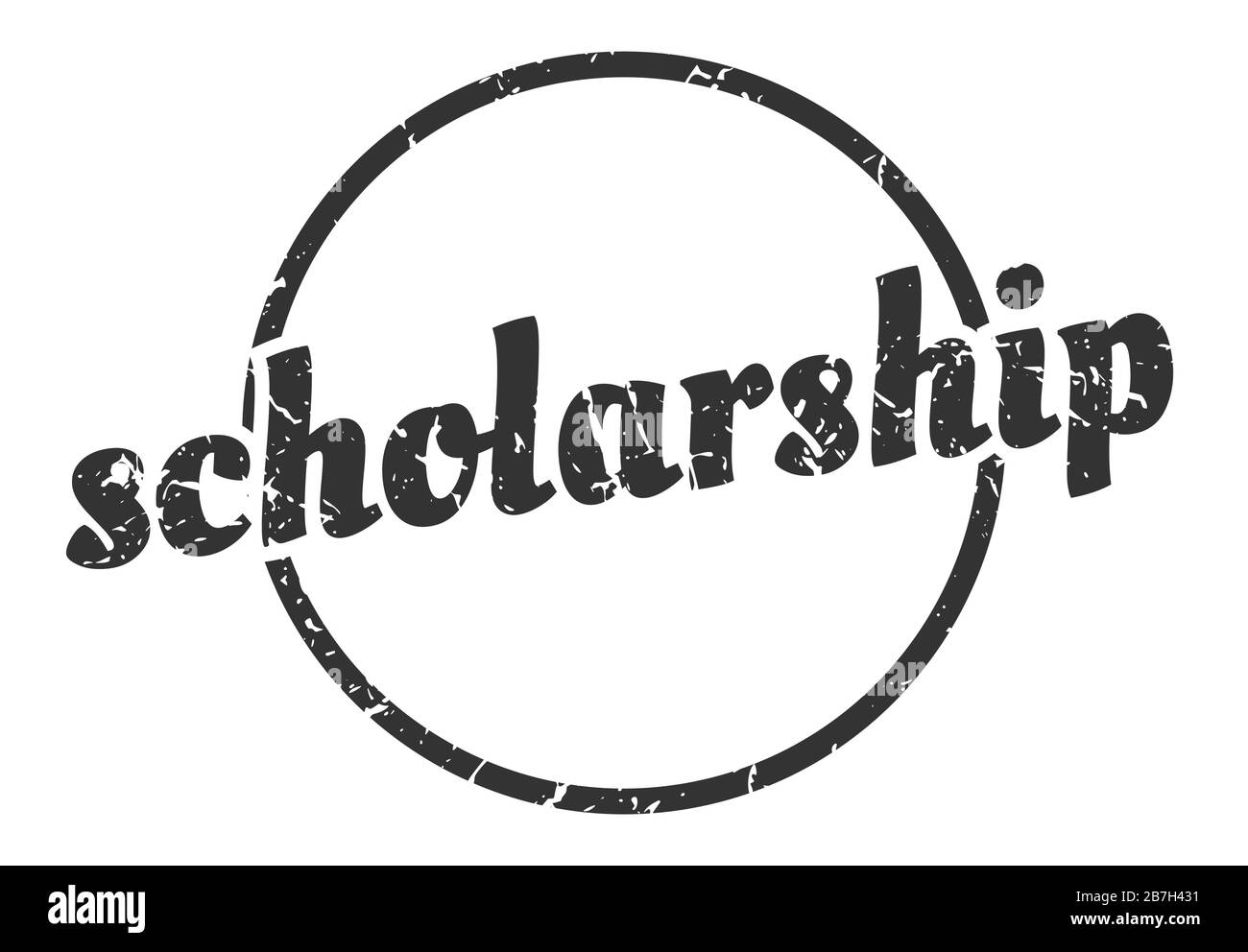 scholarship sign. scholarship round vintage grunge stamp. scholarship ...