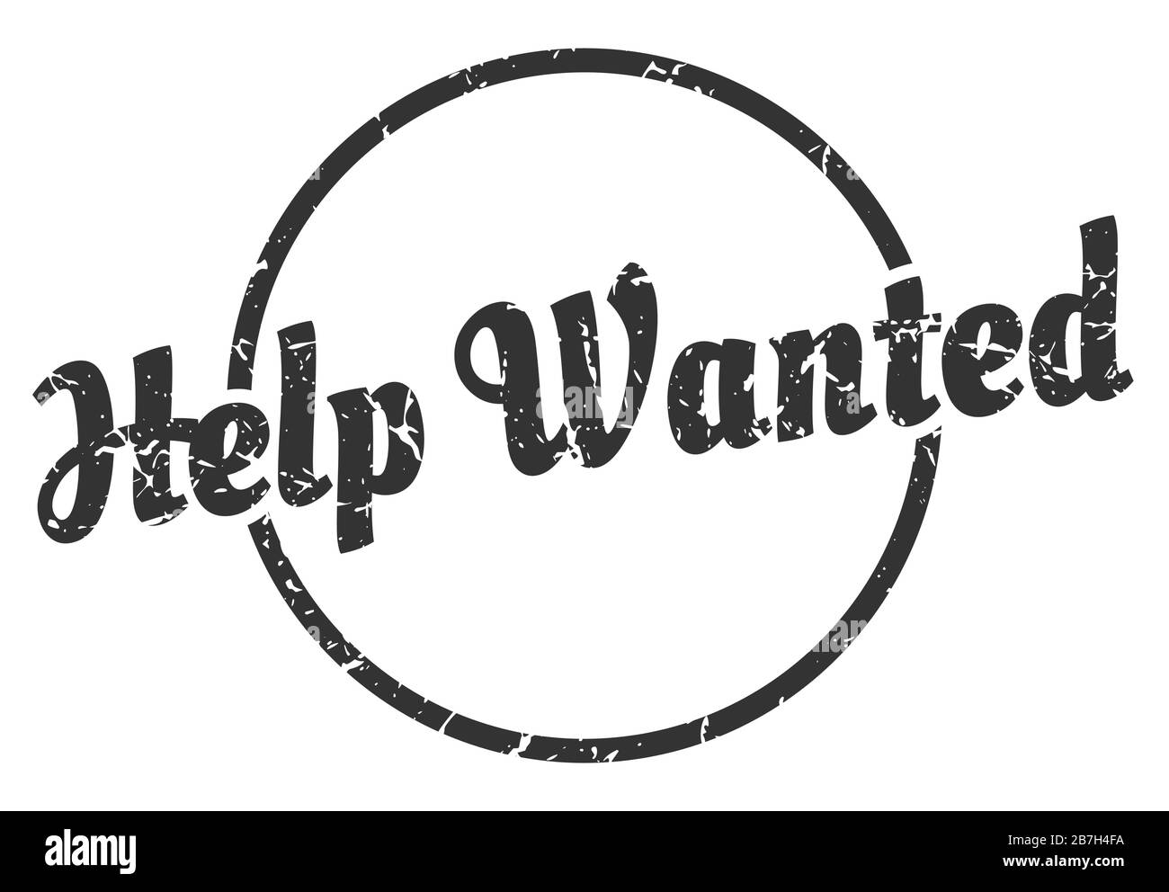 help wanted sign. help wanted round vintage grunge stamp. help wanted ...
