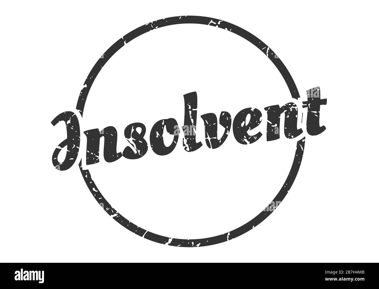 Insolvent stamp Black and White Stock Photos & Images - Alamy