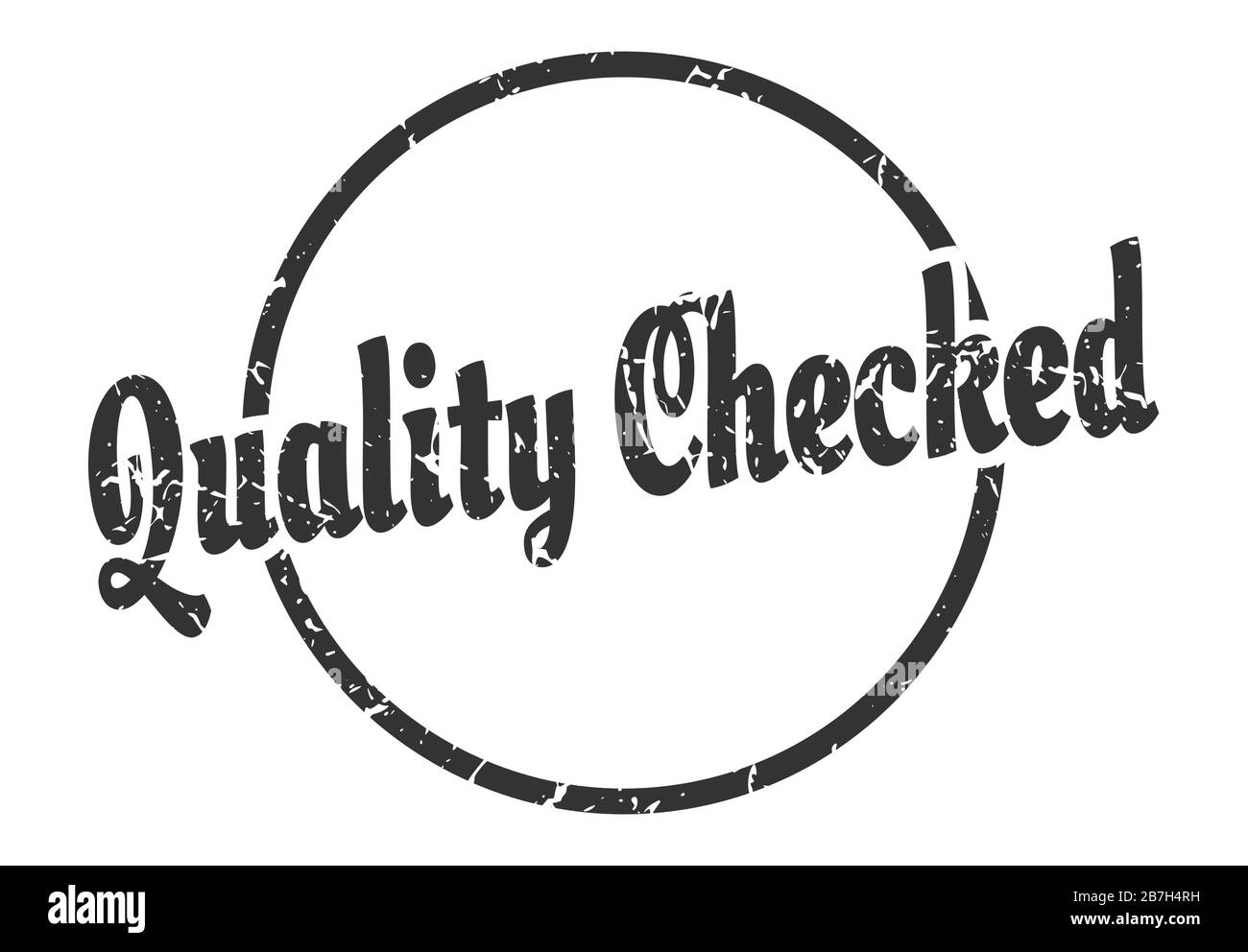 quality checked sign. quality checked round vintage grunge stamp ...