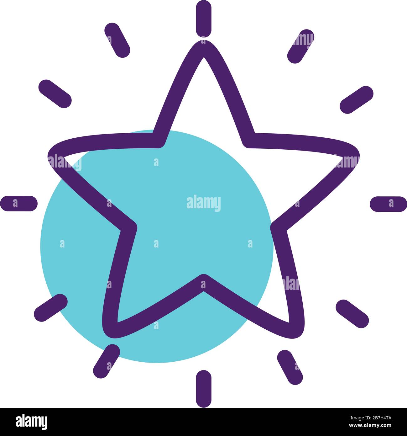 stars decoration line style icon Stock Vector Image & Art - Alamy