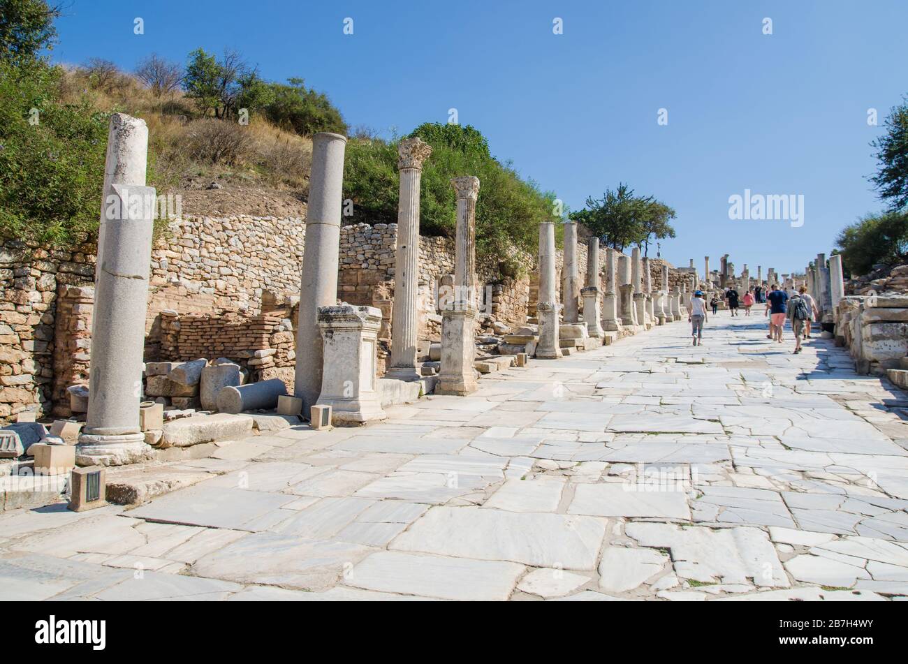 Ancient Efes Efesus city ruins in Turkey Stock Photo - Alamy
