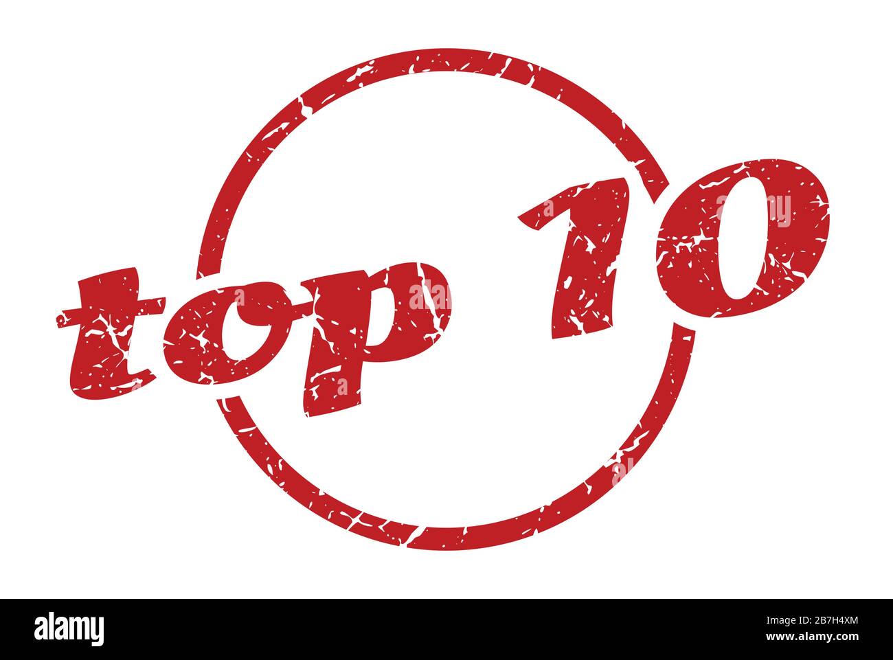 top 10 sign. top 10 round vintage grunge stamp. top 10 Stock Vector ...