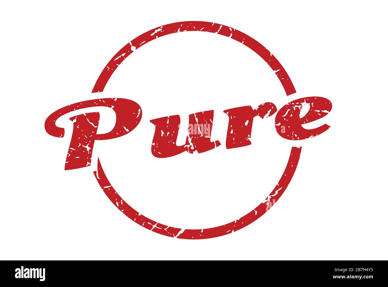 pure sign. pure round vintage grunge stamp. pure Stock Vector Image ...
