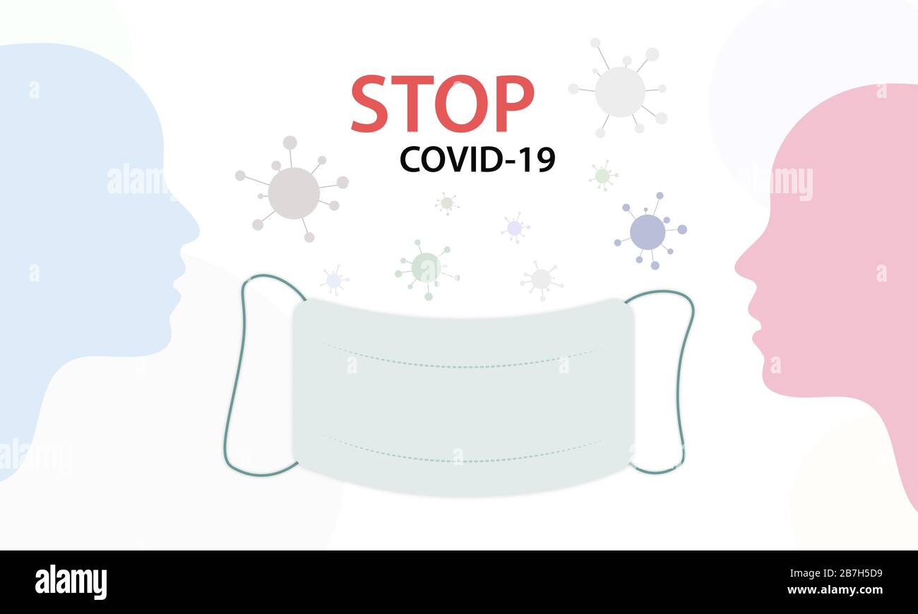 Covid-19 Coronavirus disease virus face infection mask protection ...