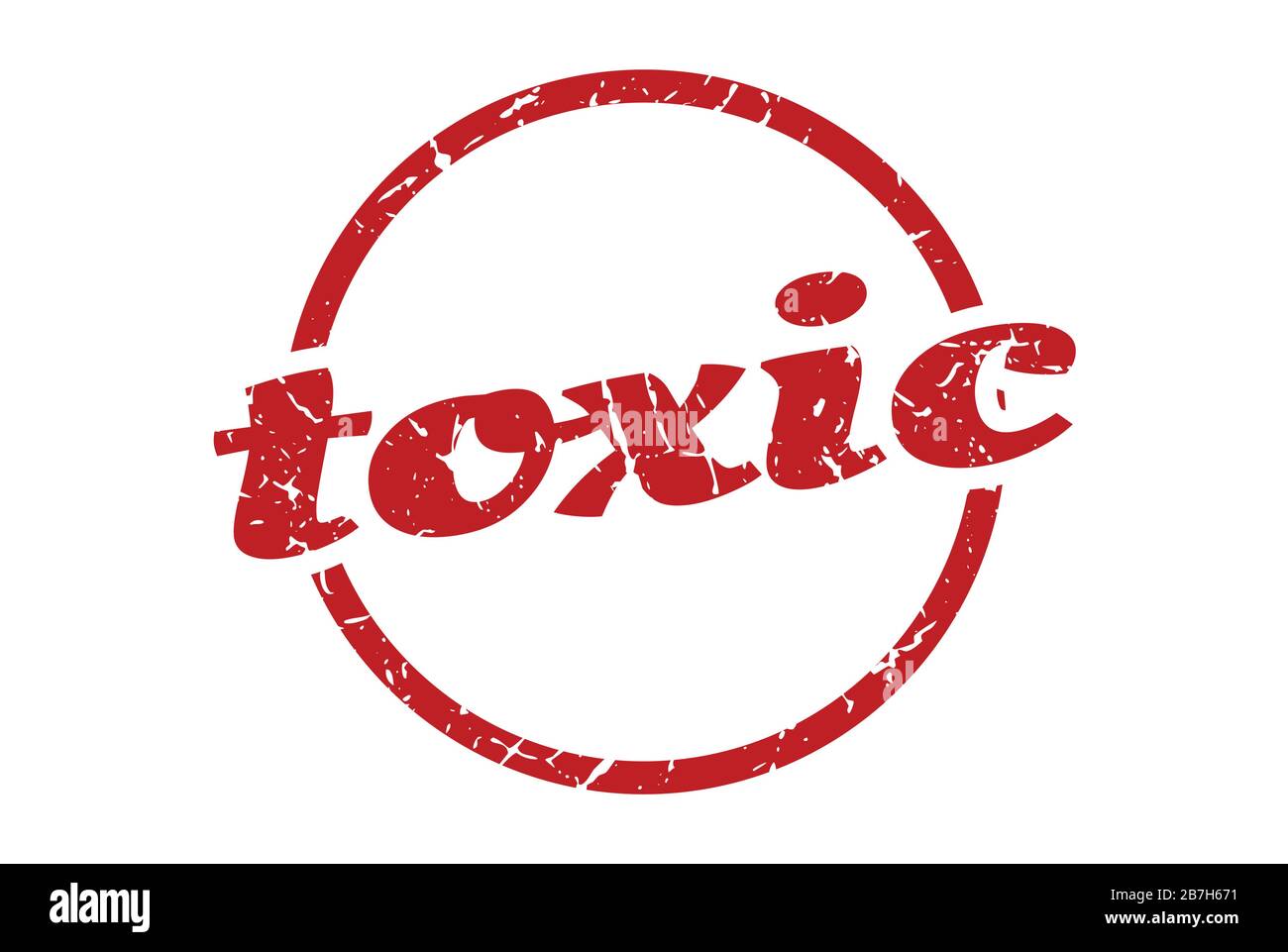 toxic sign. toxic round vintage grunge stamp. toxic Stock Vector Image ...