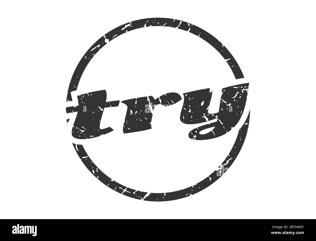 Try circle Black and White Stock Photos & Images - Alamy