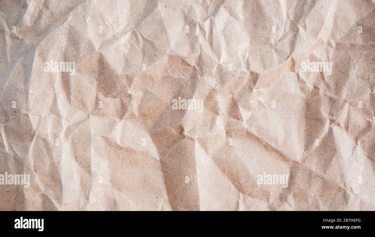 background old brown crumpled paper texture Stock Photo - Alamy