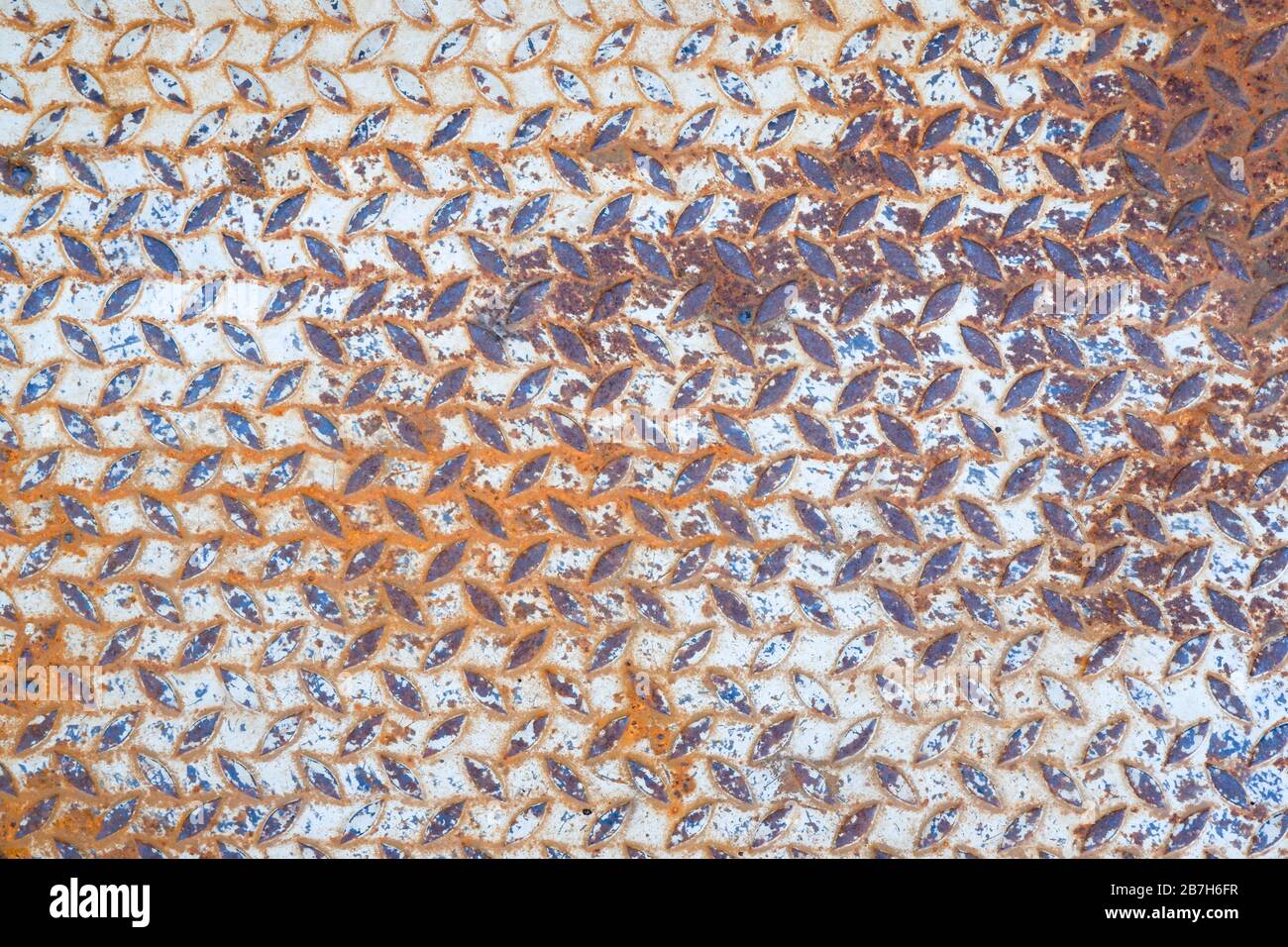 grunge rust diamond plate metal texture background Stock Photo - Alamy