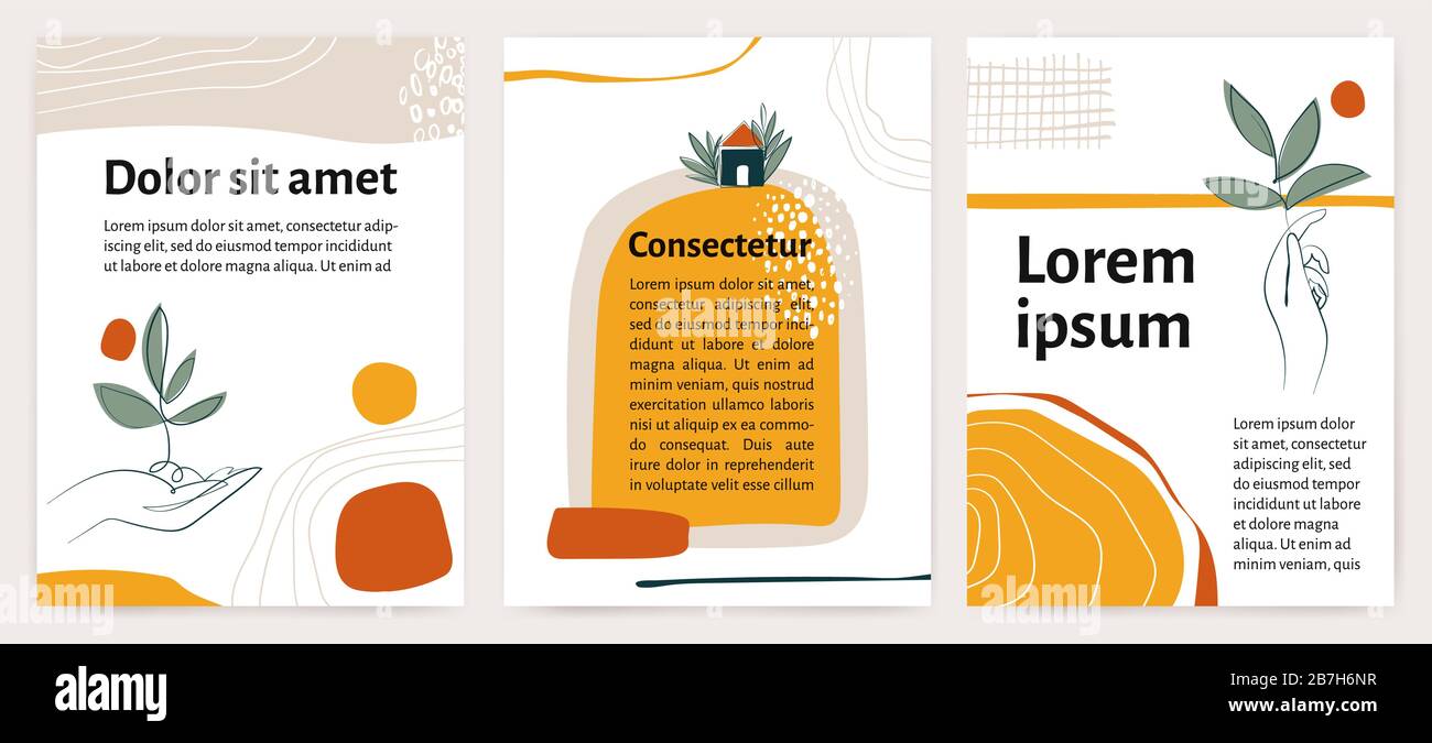 Modern collage style abstract design in warm colors Stock Vector Image ...