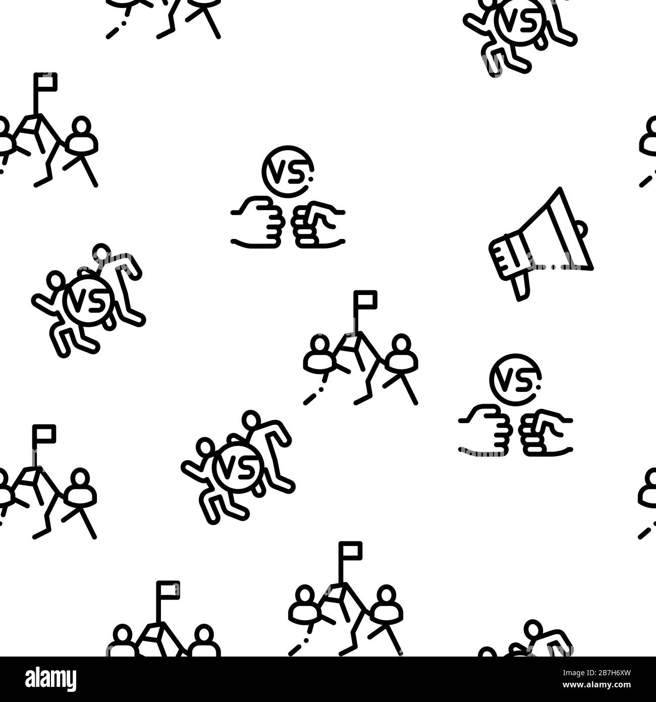 Battle Competition Seamless Pattern Vector Stock Vector Image & Art - Alamy