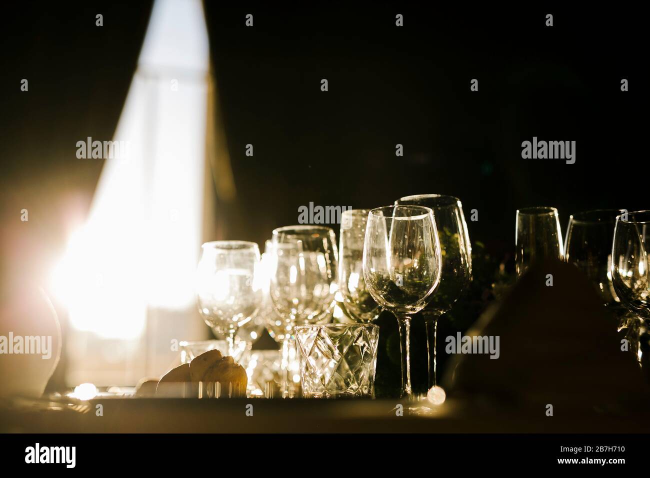 Set up table in the Spanish National Library Stock Photo - Alamy