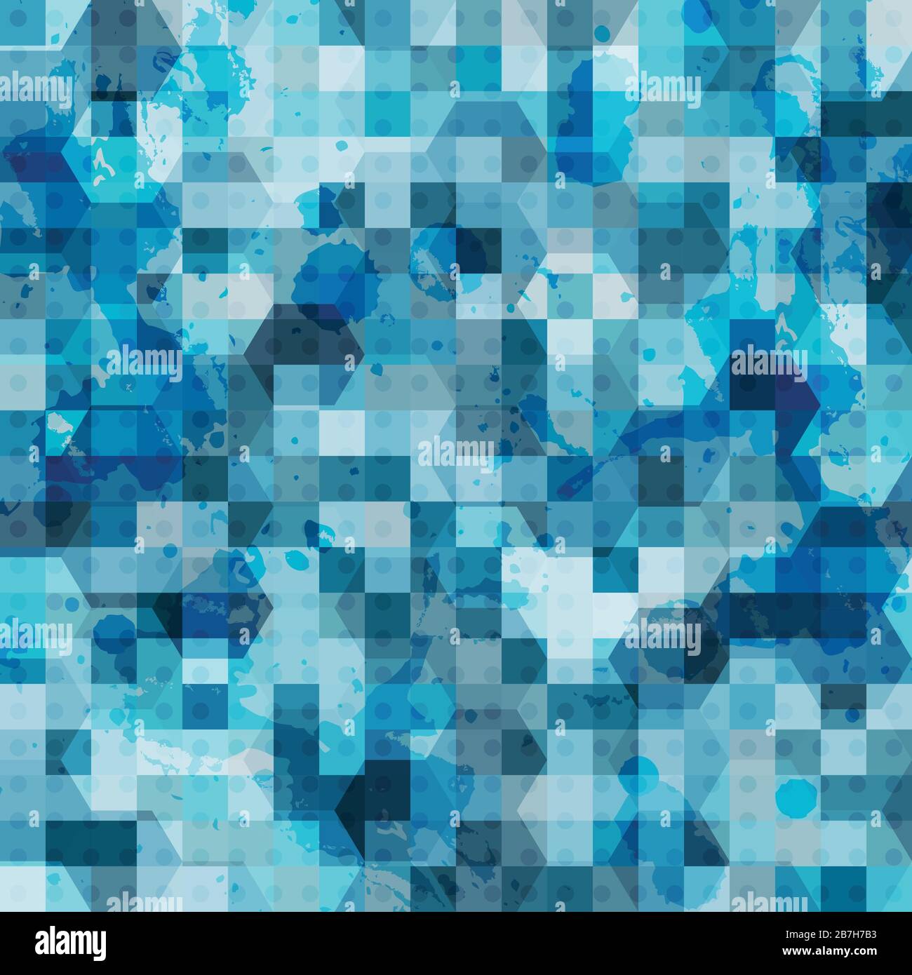 abstract blue square grunge seamless Stock Vector Image & Art - Alamy