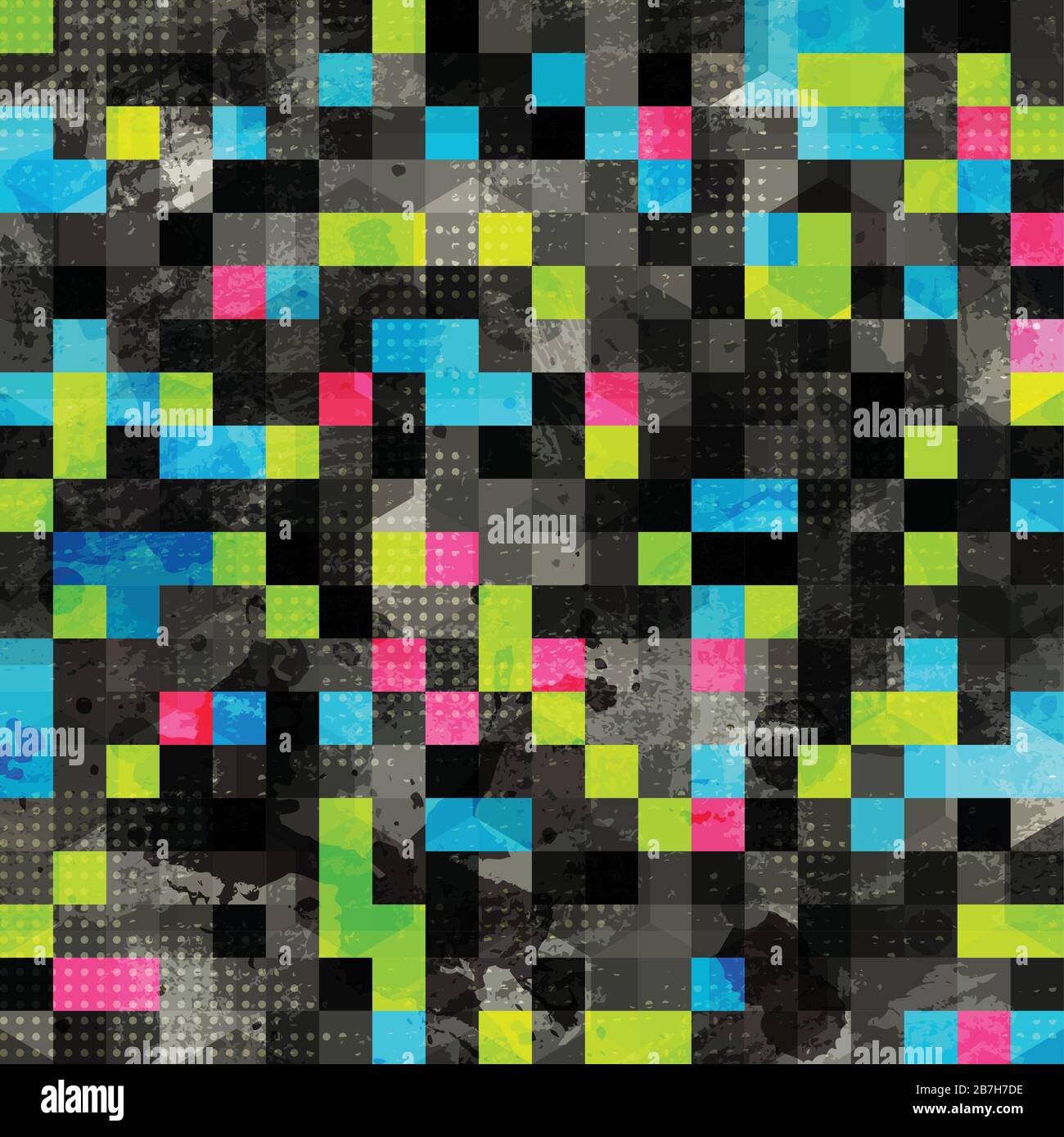 abstract grunge pixel seamless Stock Vector Image & Art - Alamy