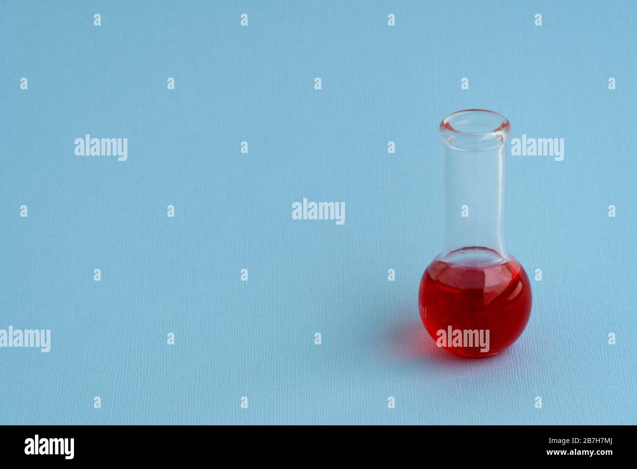 Laboratory bottle for a chemistry experiment in a science research lab ...