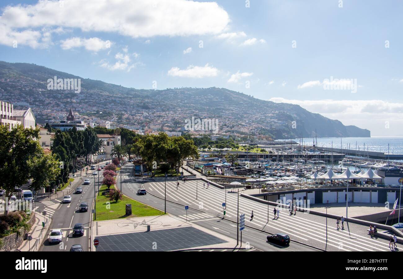 Panorama of Funchal City on Island of Madeira Stock Photo - Alamy