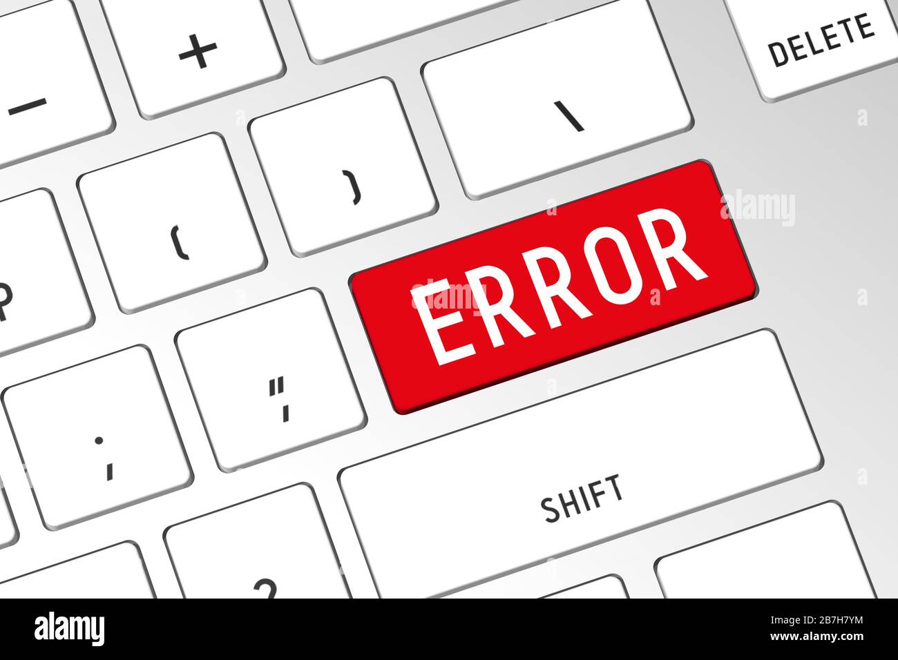 Error - 3D computer keyboard Stock Photo - Alamy