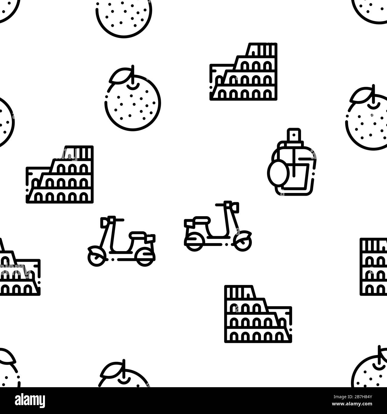 Italian Traditional Seamless Pattern Vector Stock Vector Image & Art ...