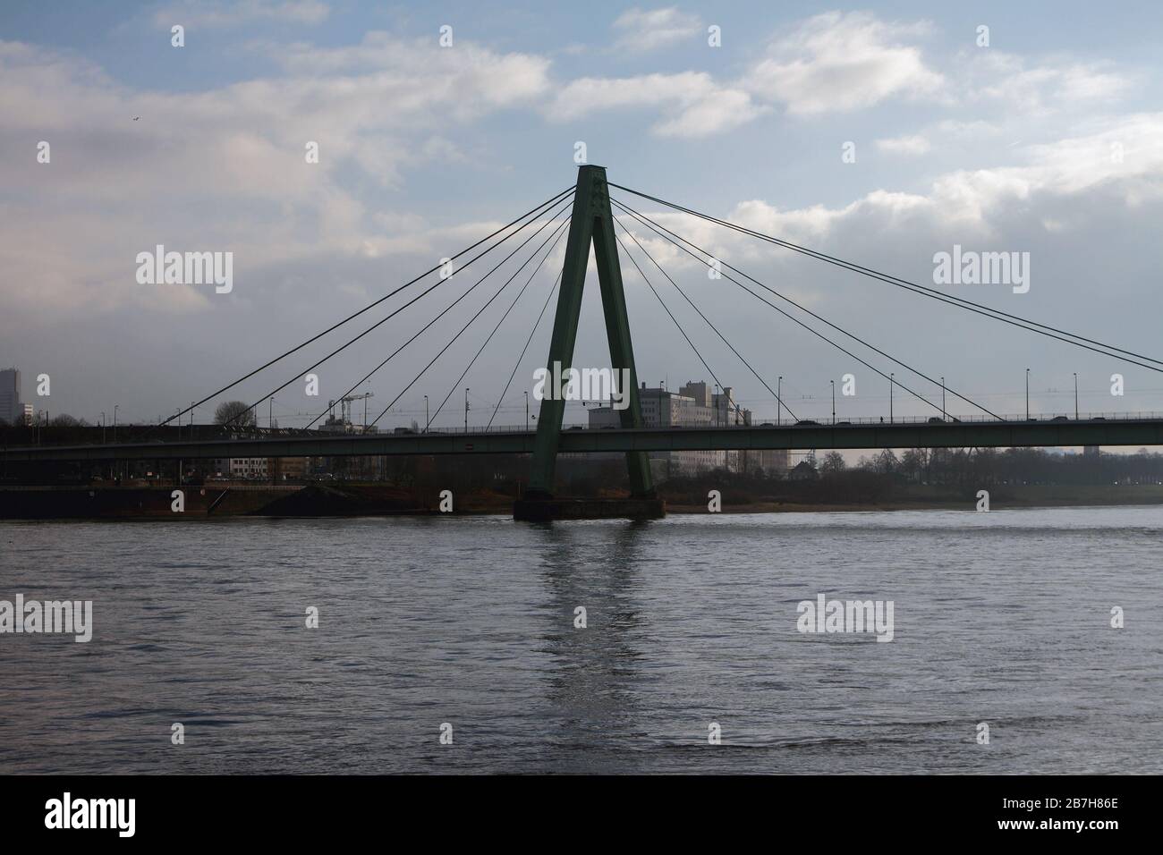 Cable-stayed bridge over Rhine River. Cologne, Germany Stock Photo - Alamy
