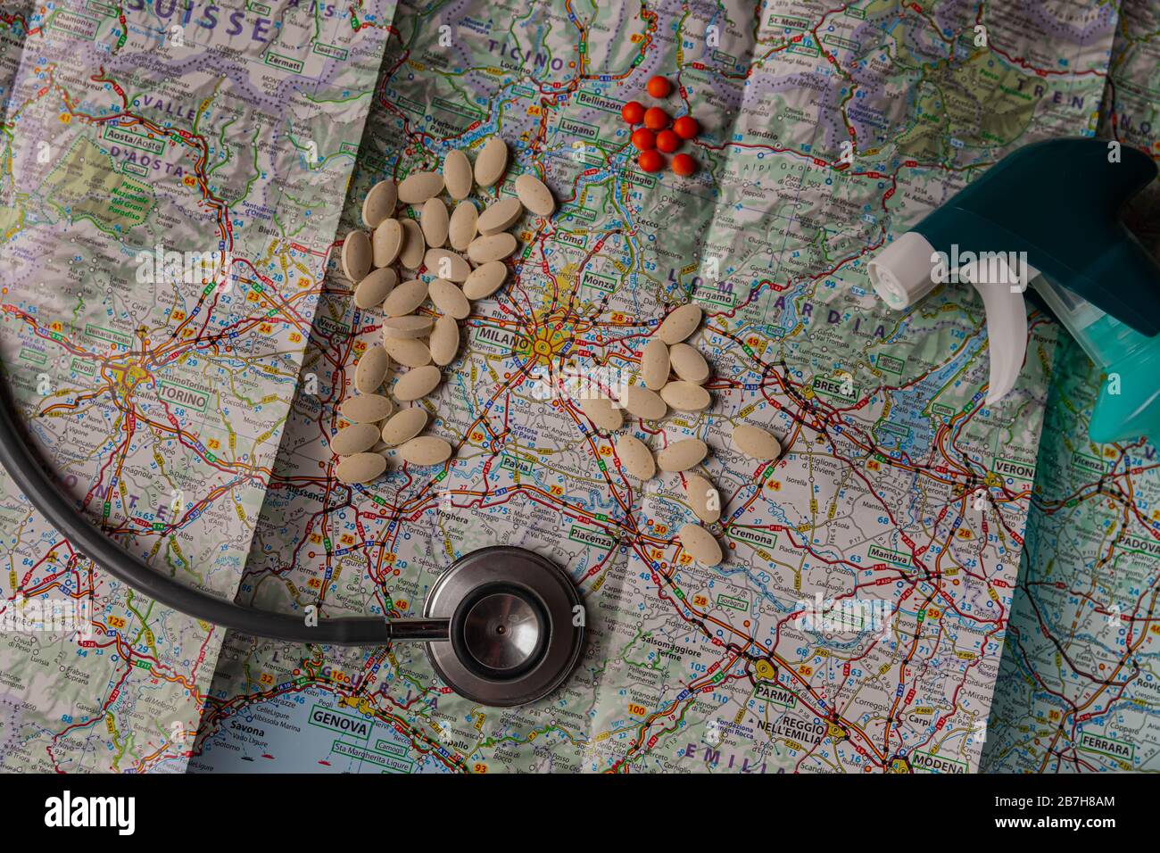 Covid19 europe map hi-res stock photography and images - Alamy