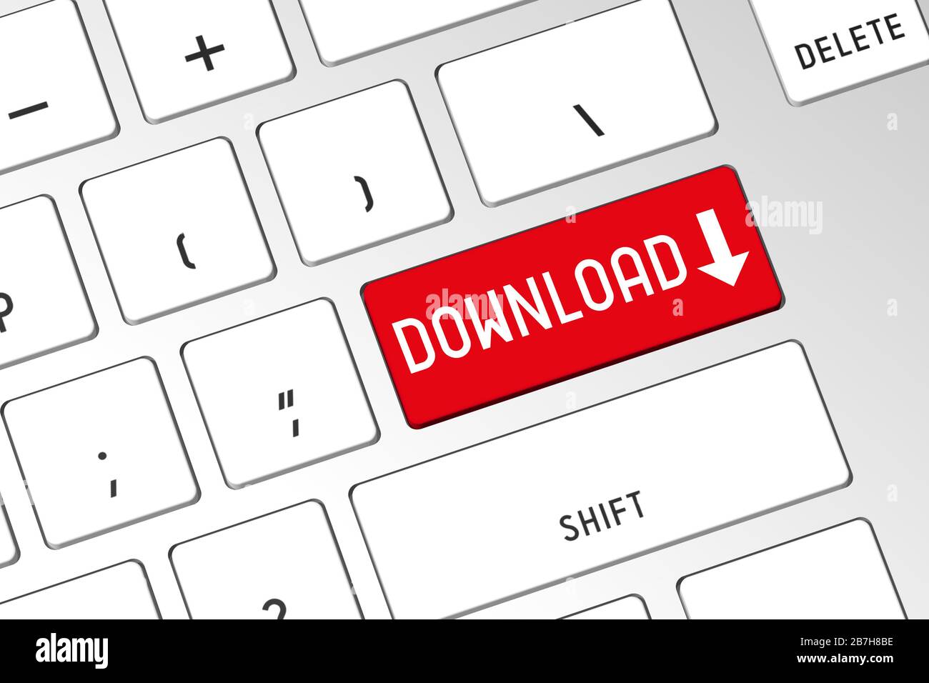 Download - 3D computer keyboard Stock Photo - Alamy