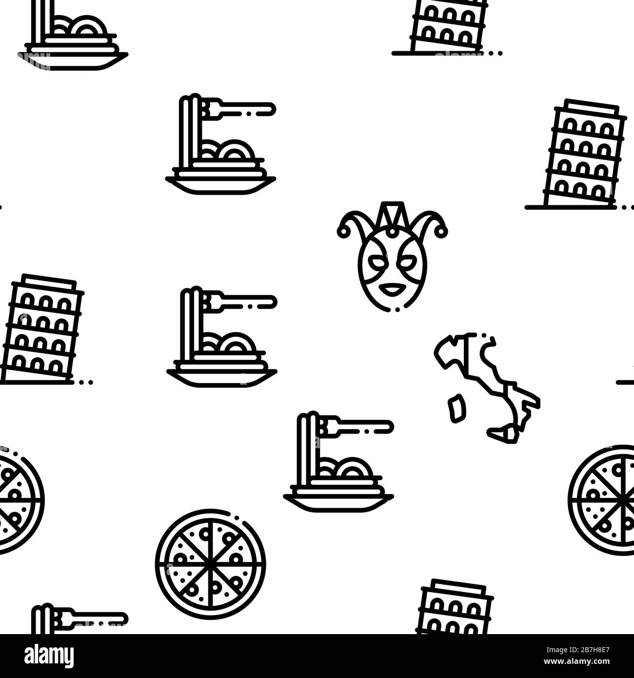 Italian Traditional Seamless Pattern Vector Stock Vector Image & Art ...