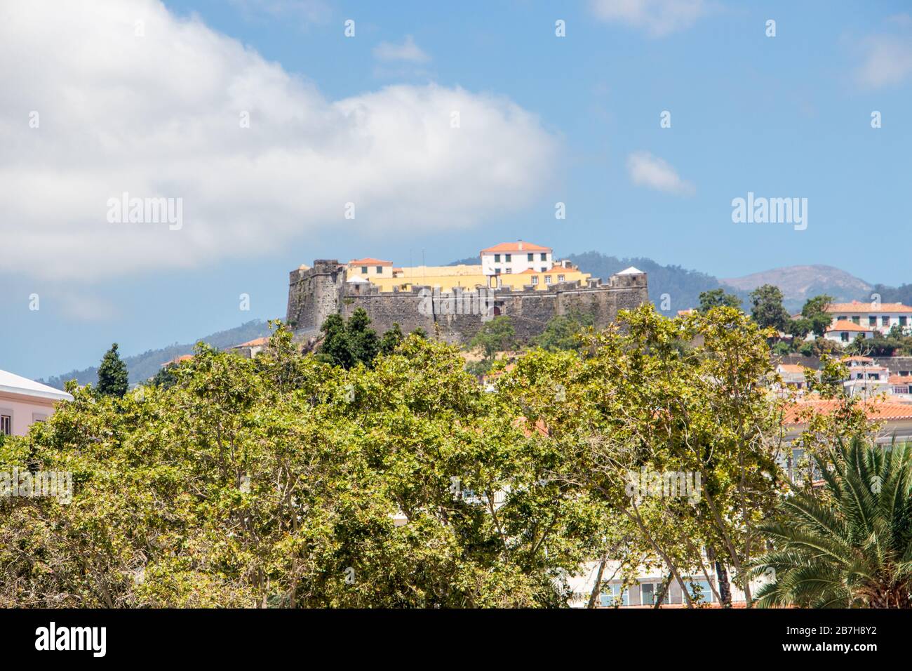 Fortress of Funchal City on Island of Madeira Stock Photo - Alamy