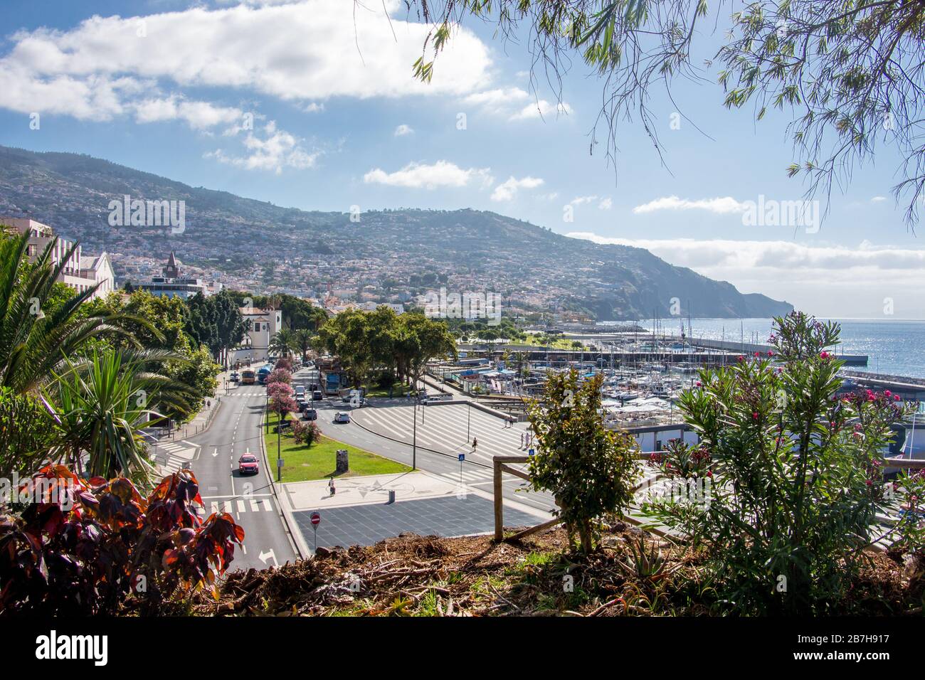 Panorama of Funchal City on Island of Madeira Stock Photo - Alamy