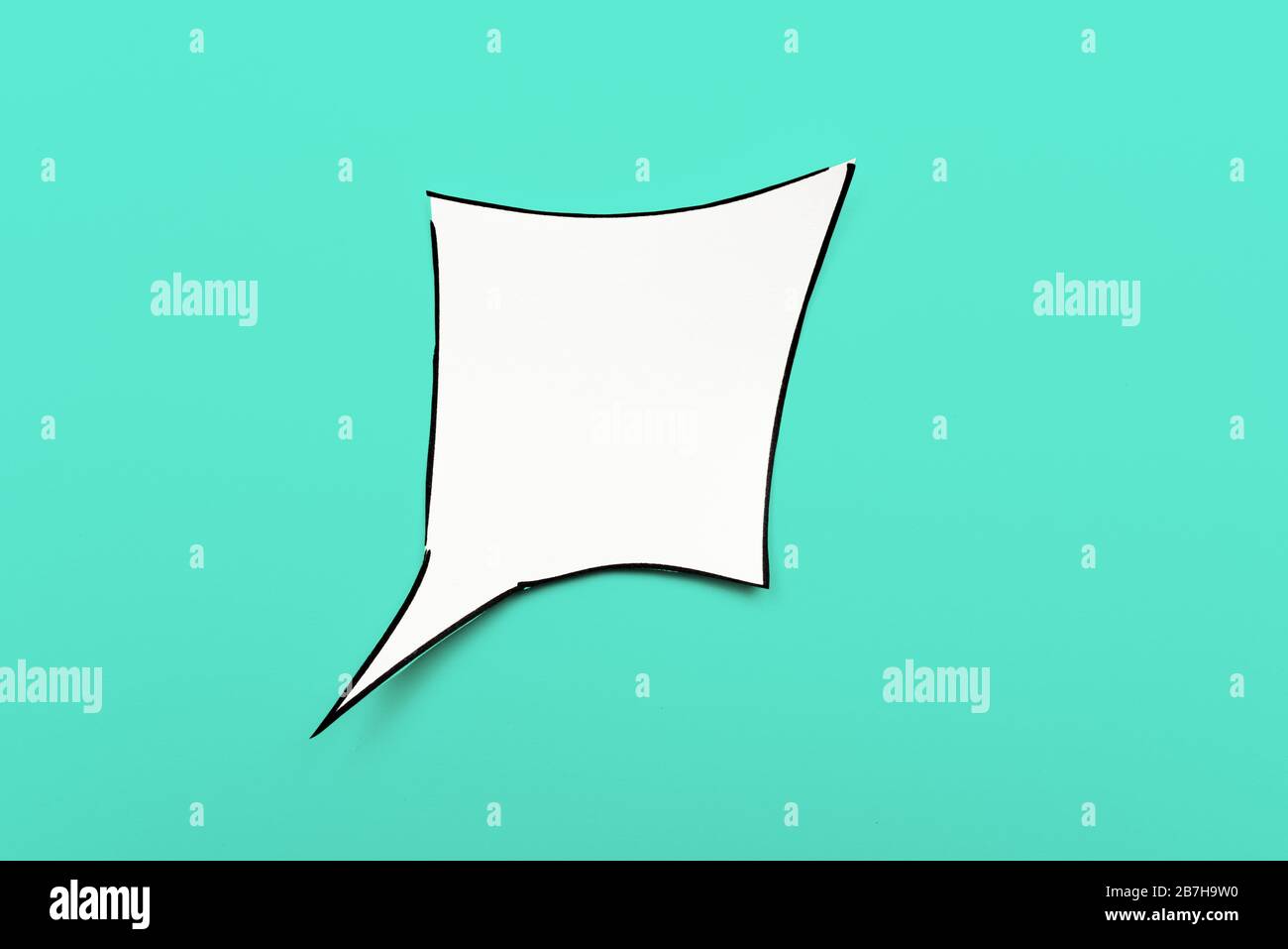 sticky note in square shape blank with empty space for text Stock Photo ...