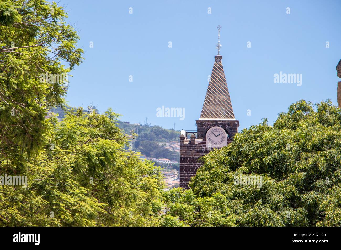 Cathedral of Funchal City on Island of Madeira Stock Photo - Alamy