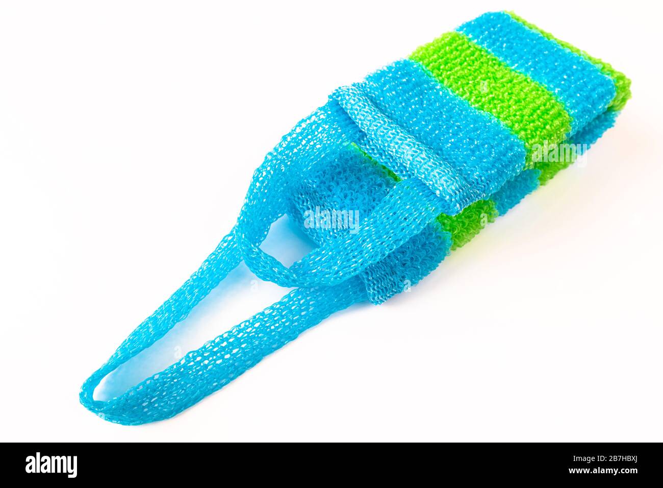 Rigid bath sponge made of polypropylene with handles Stock Photo - Alamy