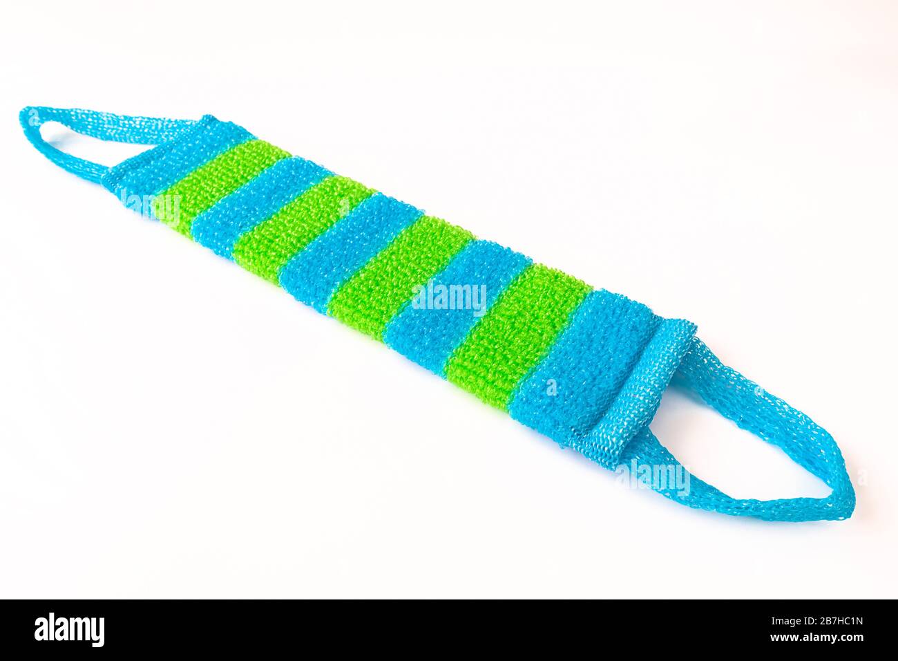 Rigid bath sponge made of polypropylene with handles Stock Photo - Alamy