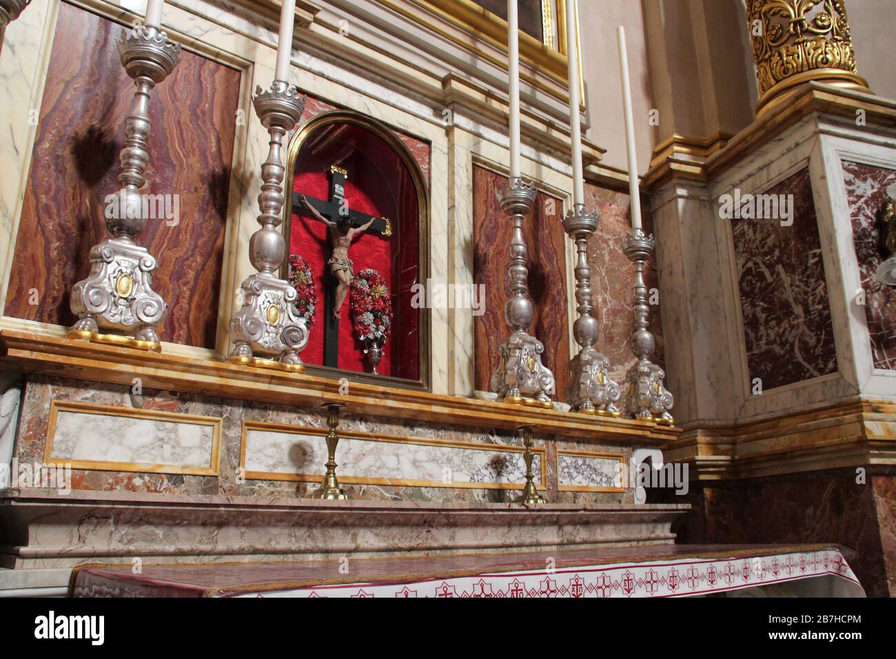 our lady of victories church in senglea (malta Stock Photo - Alamy