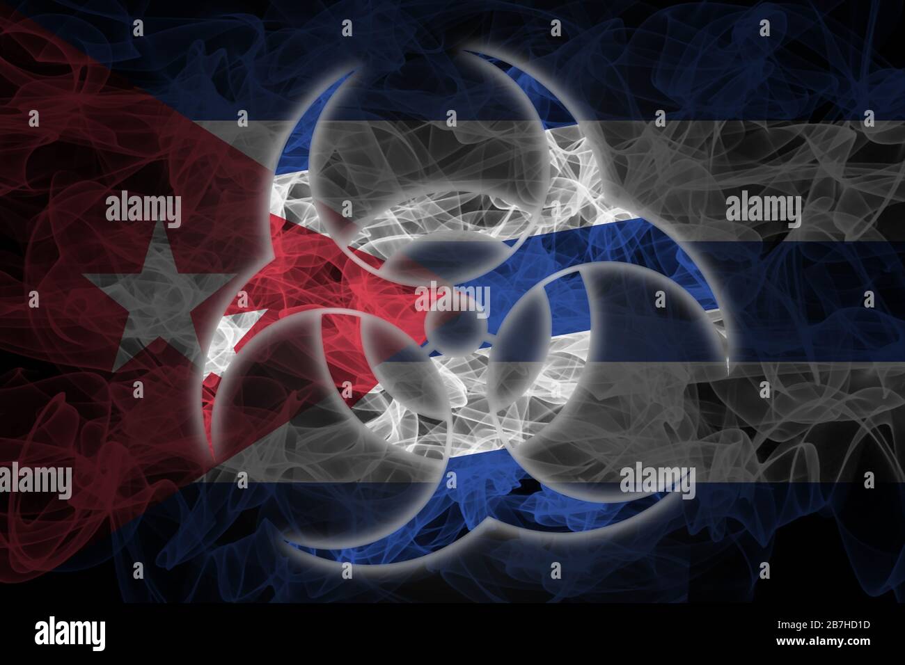 Biohazard Cuba, Biohazard from Cuba, Cuba Quarantine Stock Photo - Alamy