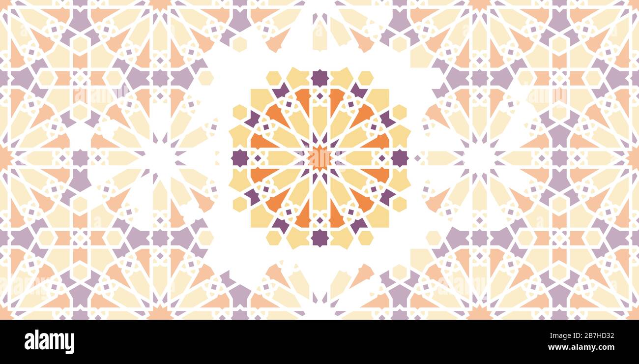 Arabic, islamic seamless mosaic vector pattern Stock Vector Image & Art ...
