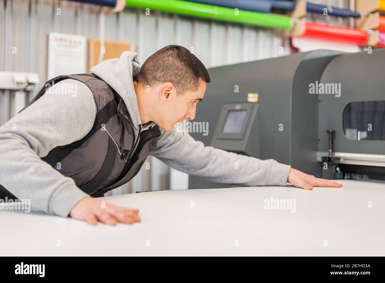 Large Format Printer High Resolution Stock Photography and Images - Alamy