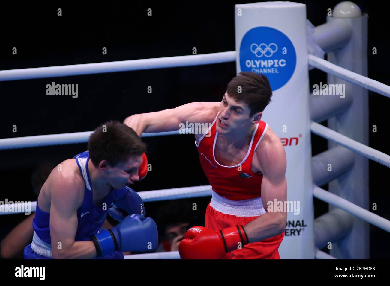 London, UK. 16th March 2020. Stratford, London. 16th March 2020. Aidan ...