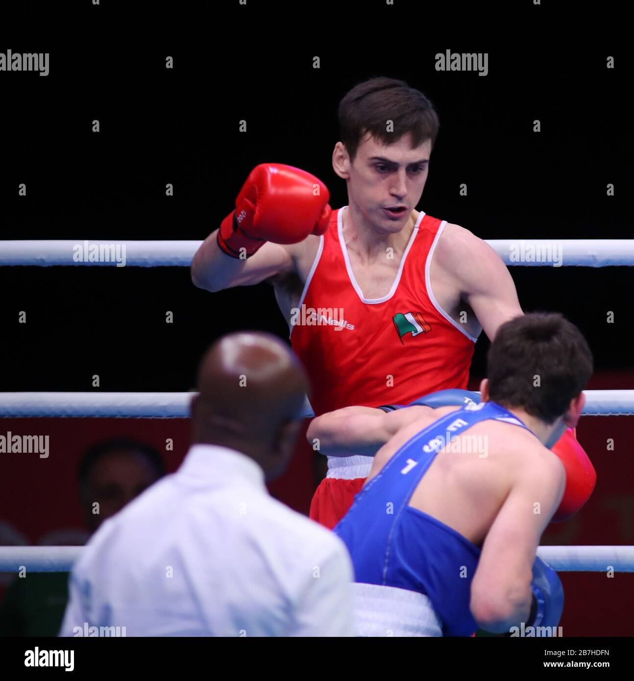 London, UK. 16th March 2020. Stratford, London. 16th March 2020. Aidan ...