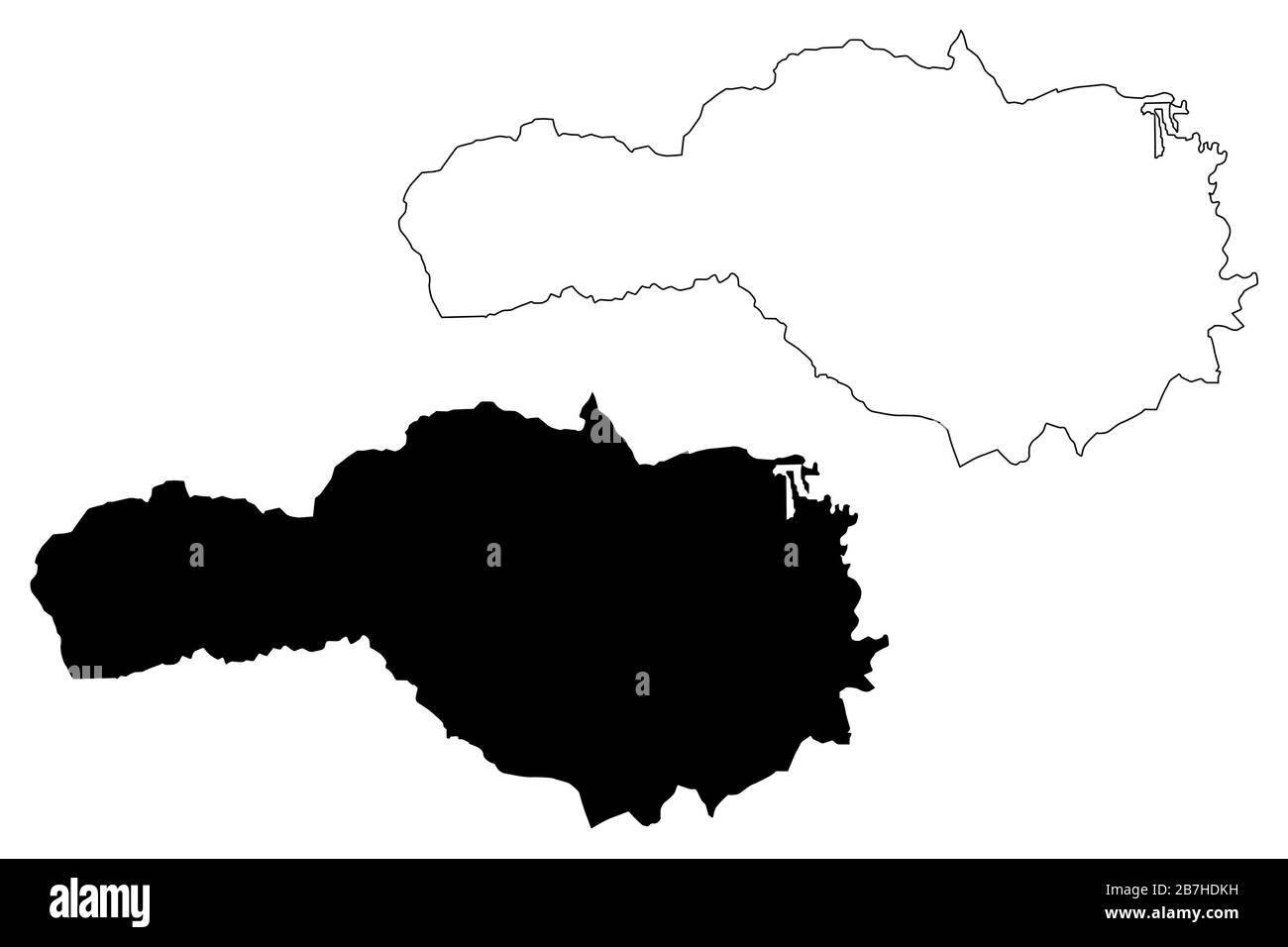Zemplen county map hi-res stock photography and images - Alamy