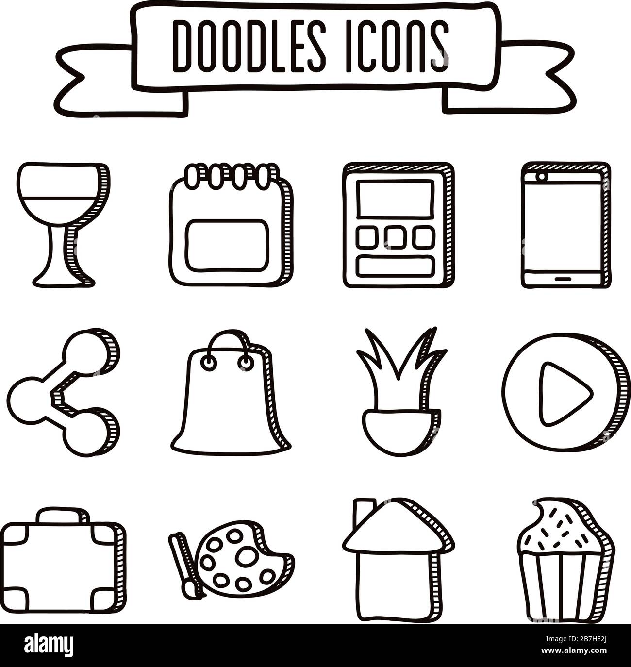 Tangled ribbon Stock Vector Images - Alamy