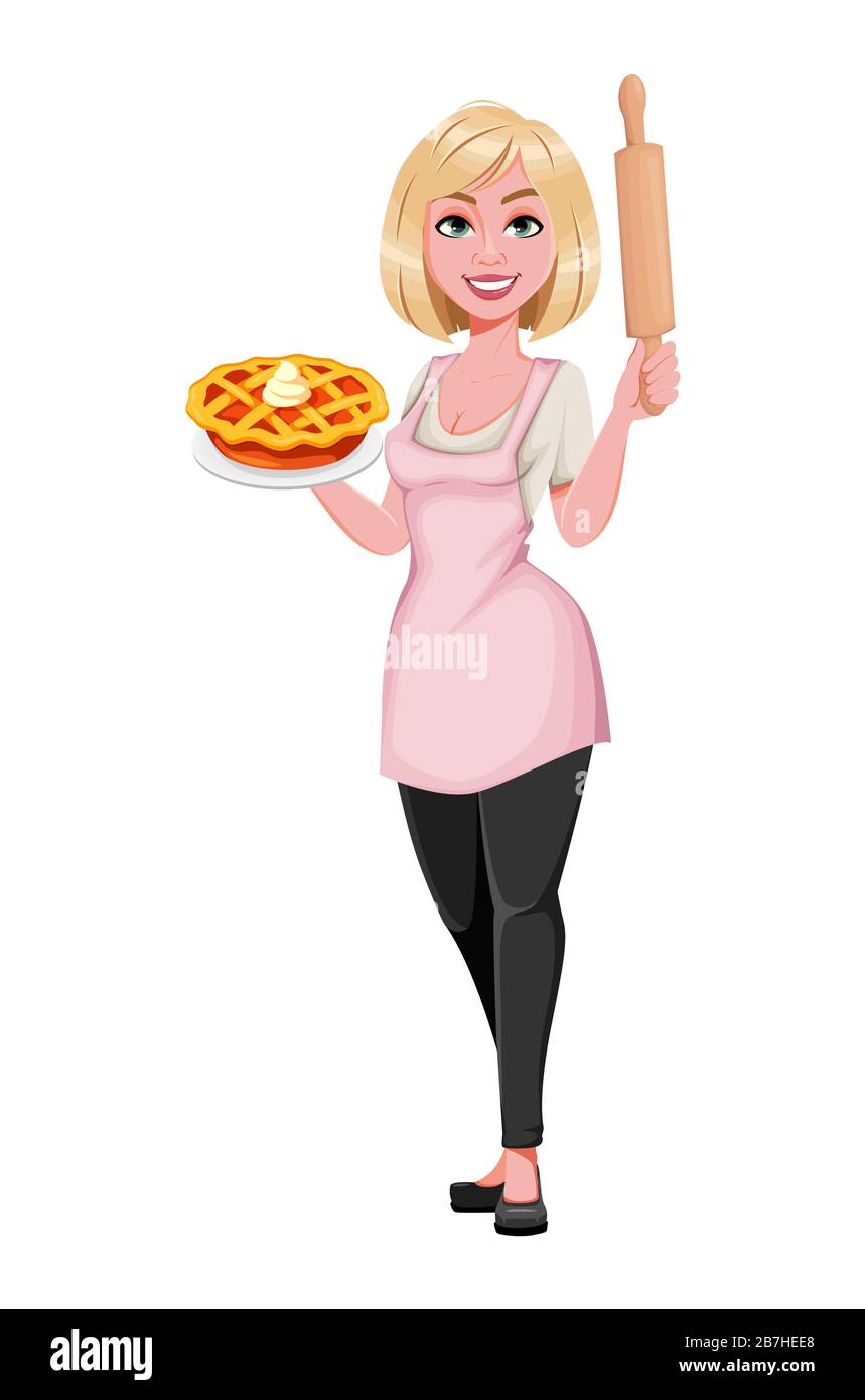 Cake pin woman Stock Vector Images - Alamy