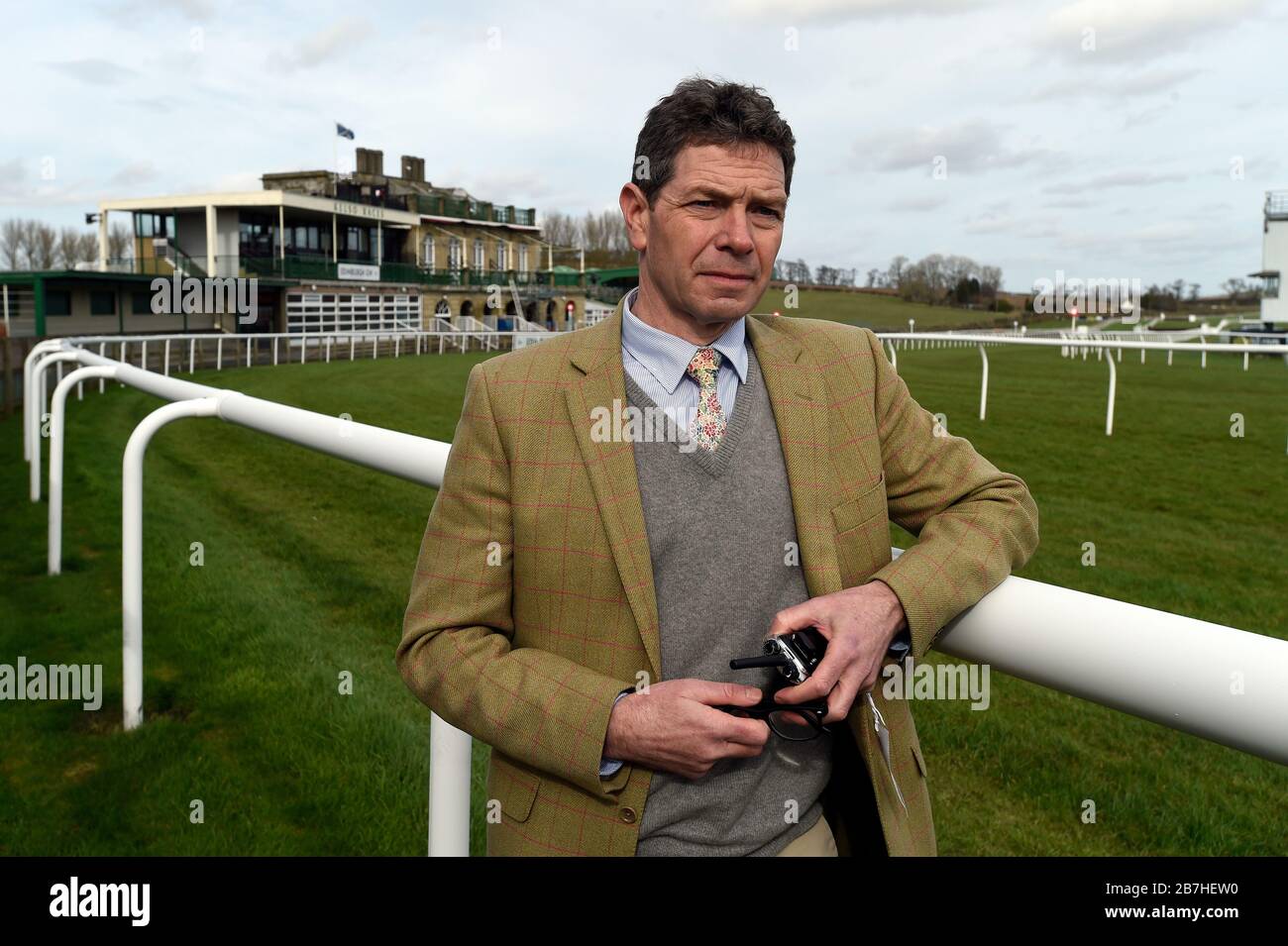 Managing Director Jonathan Garratt at Kelso Racecourse Stock Photo - Alamy