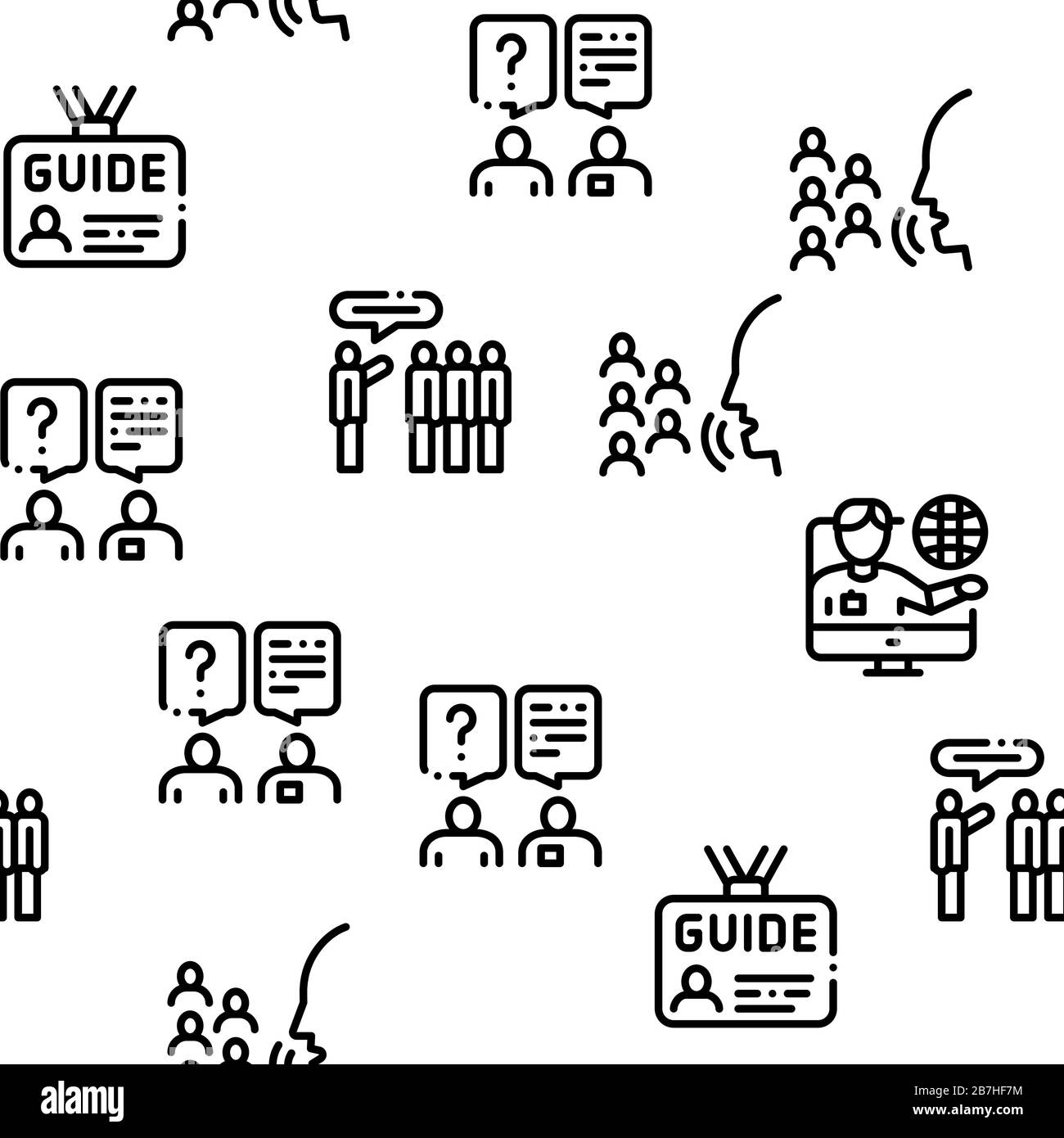 Guide Lead Traveler Seamless Pattern Vector Stock Vector Image & Art ...