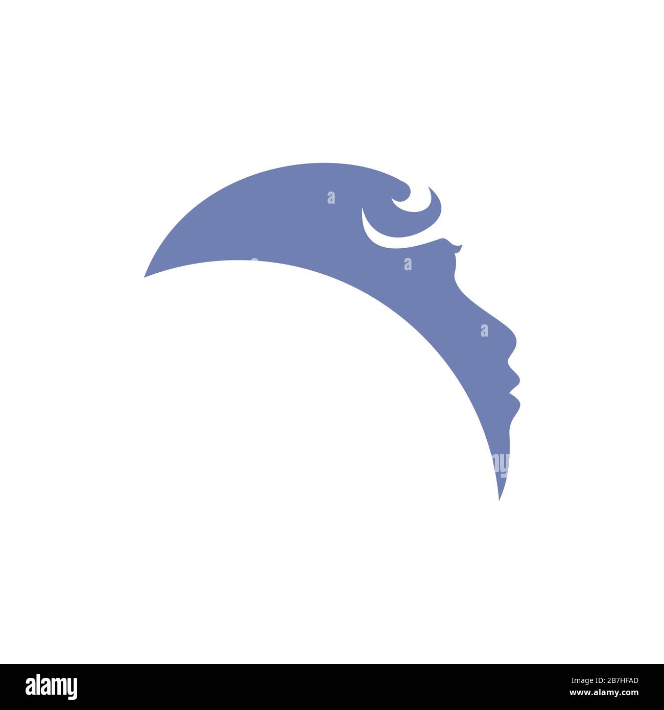 Blue Baby Face Vector Illustration Logo Template Illustration Design ...