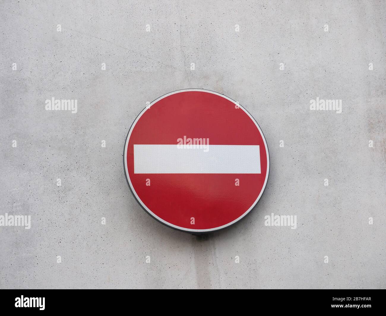 Regulatory signs, no entry for vehicular traffic sign Stock Photo - Alamy