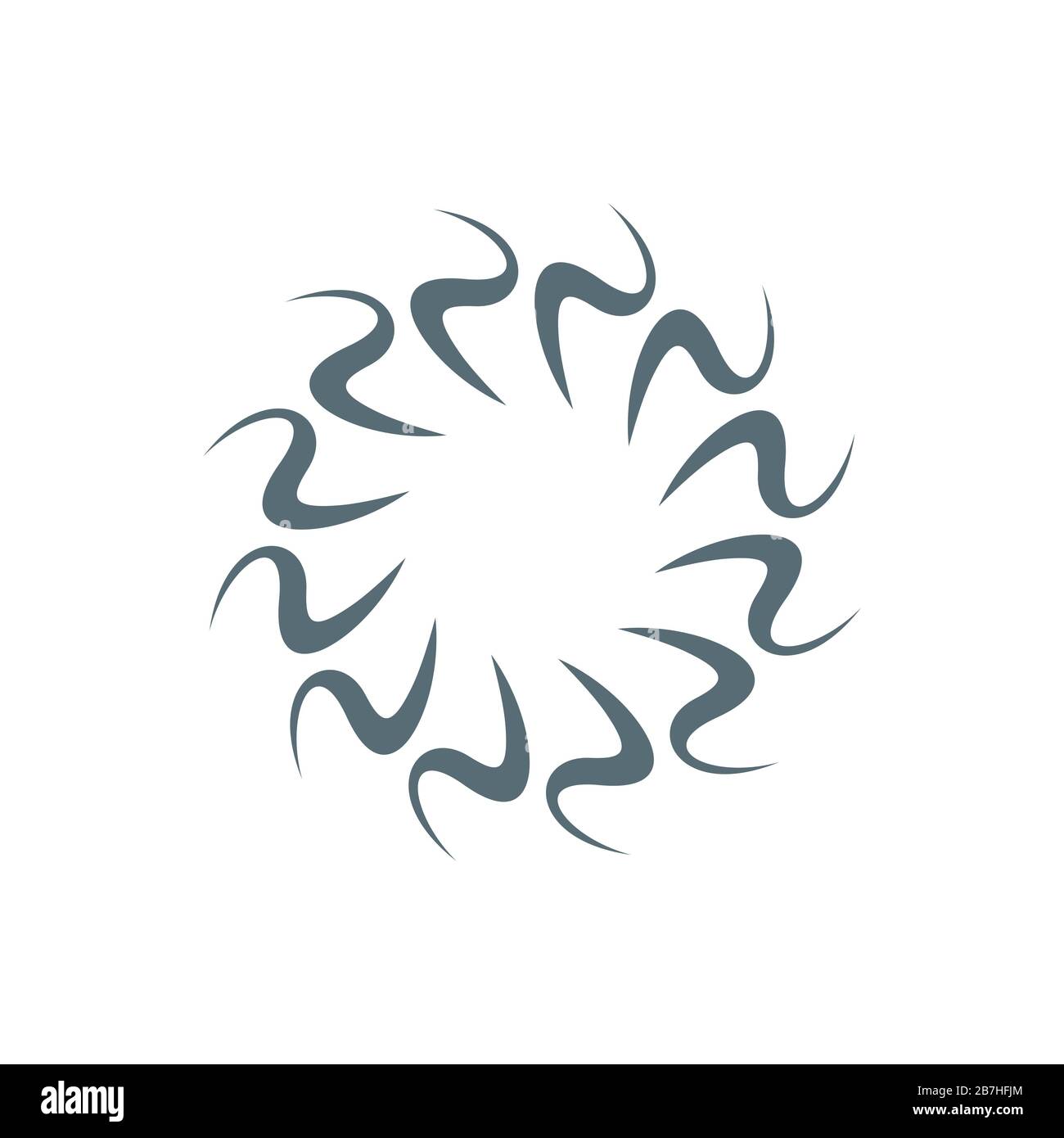 Dynamic flower logo hi-res stock photography and images - Alamy