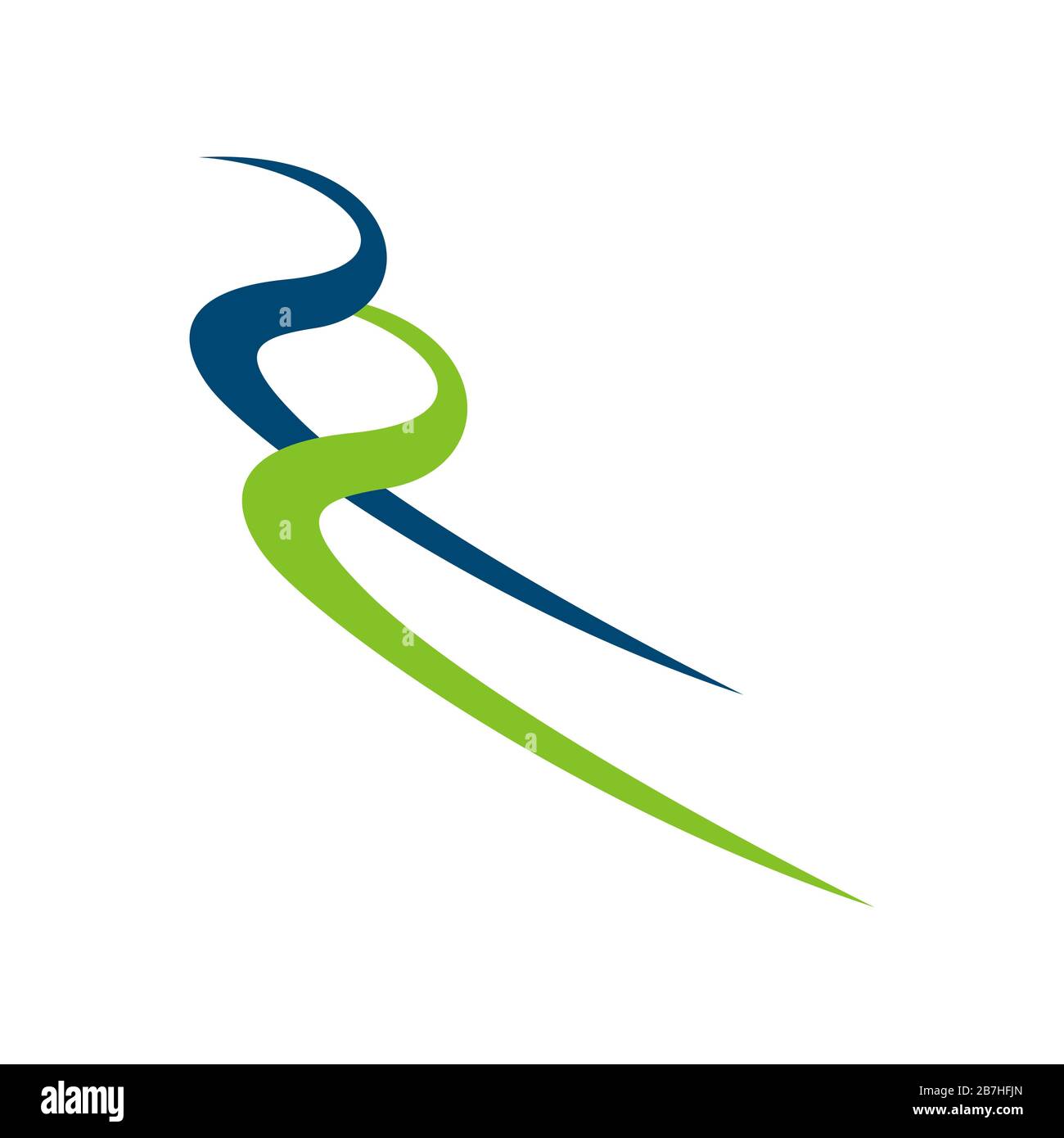 Swoosh Colorful Decorative Logo Vector Illustration Template ...