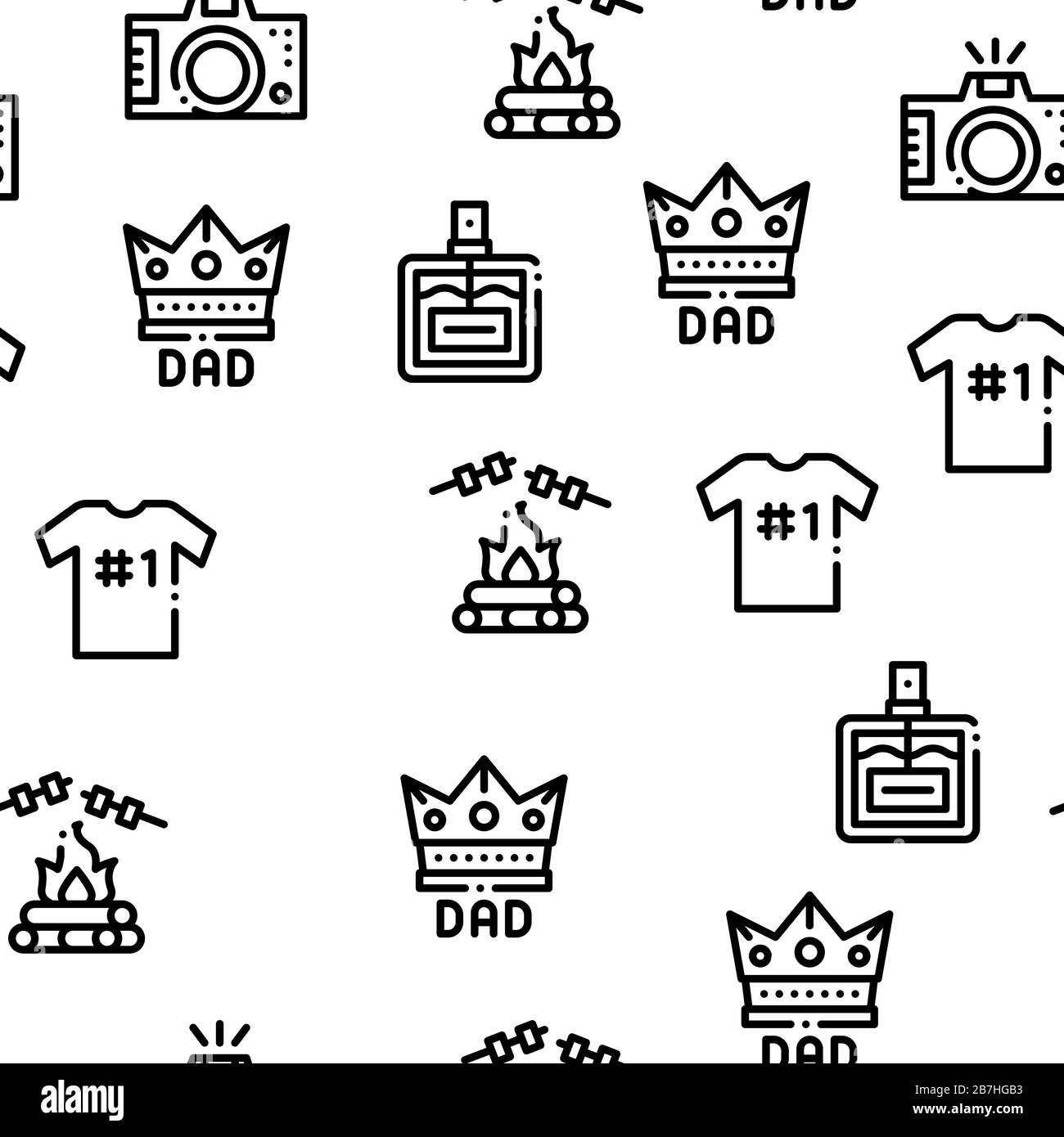 Dad Father Parent Seamless Pattern Vector Stock Vector Image & Art - Alamy