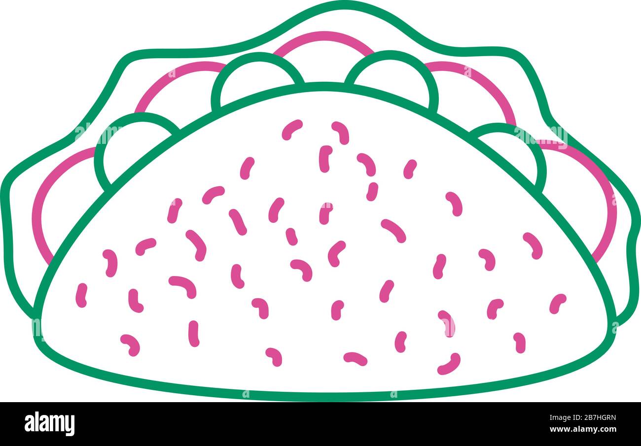 Traditional style mexican tacos Stock Vector Images - Alamy